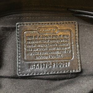 Coach | Bags | Coach Signature Icon Bag Black Leather Nylon Euc | Poshmark